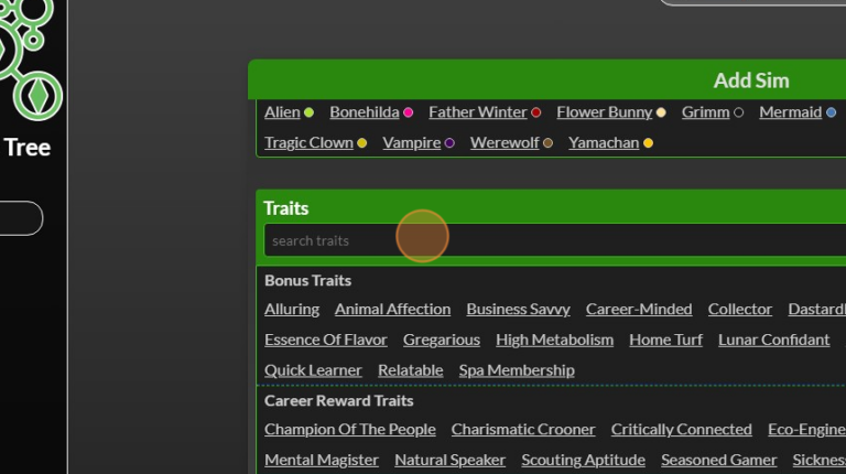 Create a Sim in Sims Legacy Hub - Sims Legacy Hub